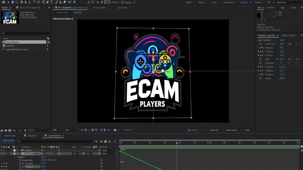 Motion Graphics Fundamental - ECAM VFX